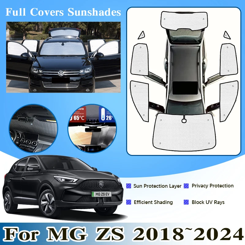 Full-Cover-Sunshades-For-MG-ZS-ZS11-2018-2022-2023-2024-MGZS-Car ...
