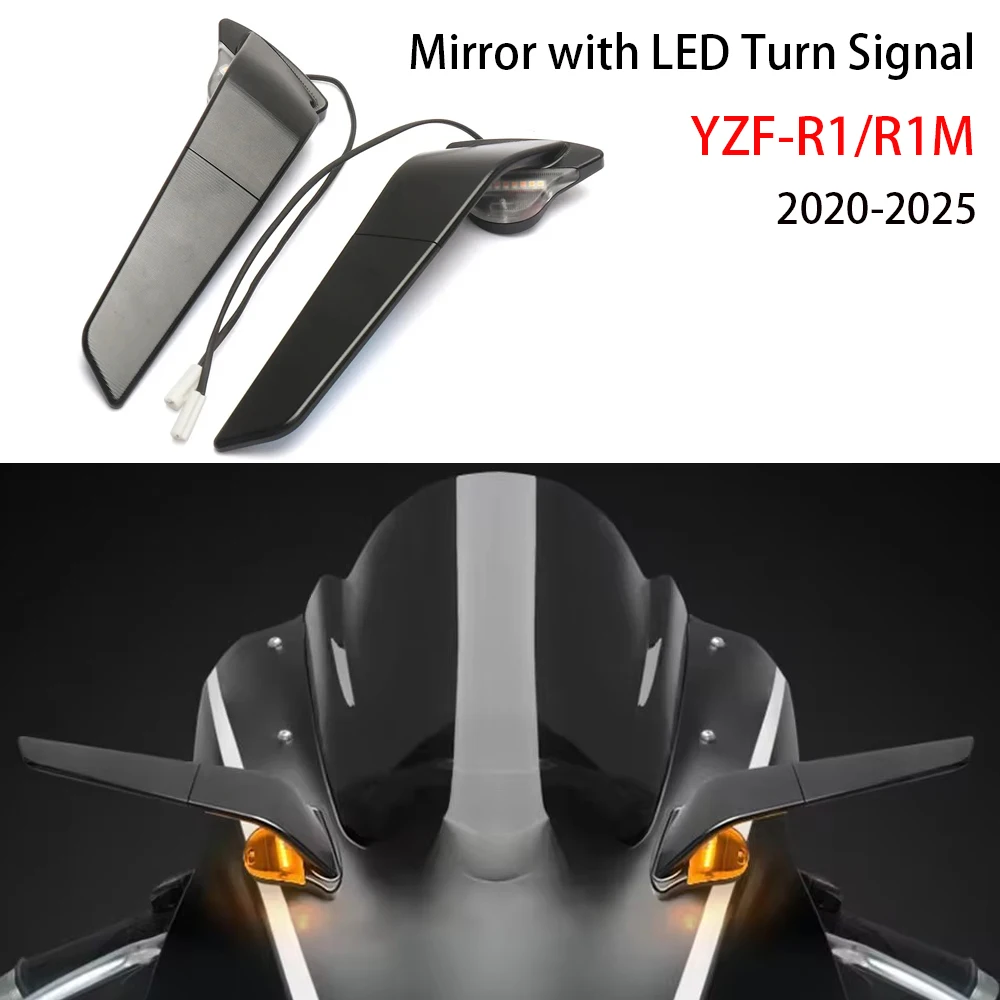 YZF R1M Invisible Adjustable Side Mirror For Yamaha YZF-R1 YZF-R1M 2020 ...