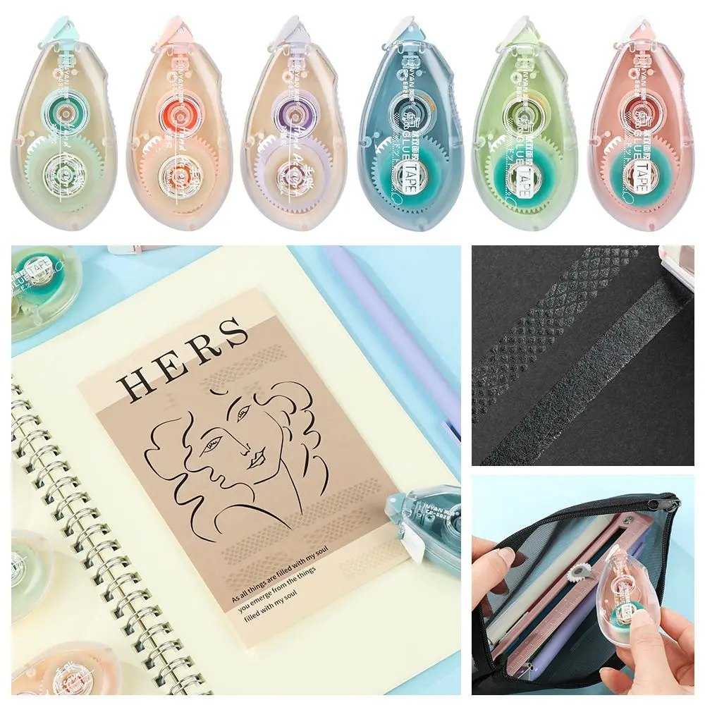 8mm X 6m 양면 접착 종이 테이프 도트 라이너 테이프 접착제 Scrapbooking 공예 접착제 사무실 학교 용품 편지지