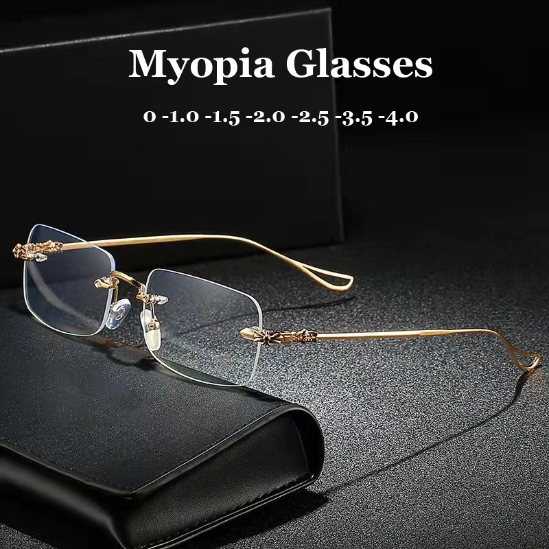 Women-Men-s-Diamond-Cutting-Myopia-Glasses-Fashion-Computer-Near-Sight ...