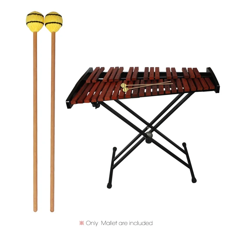 Marimba Stick Mallets Xylophone Glockensplel Mallet with Beech Handle ...