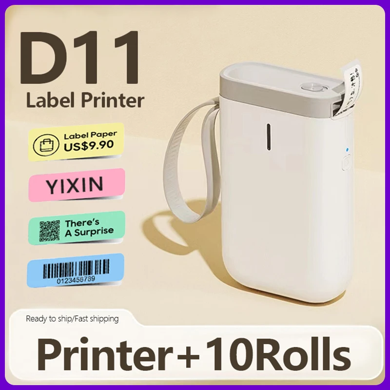 Niimbot-D11-Mini-Portable-Label-Printer-Thermal-Adhesive-Sticker ...