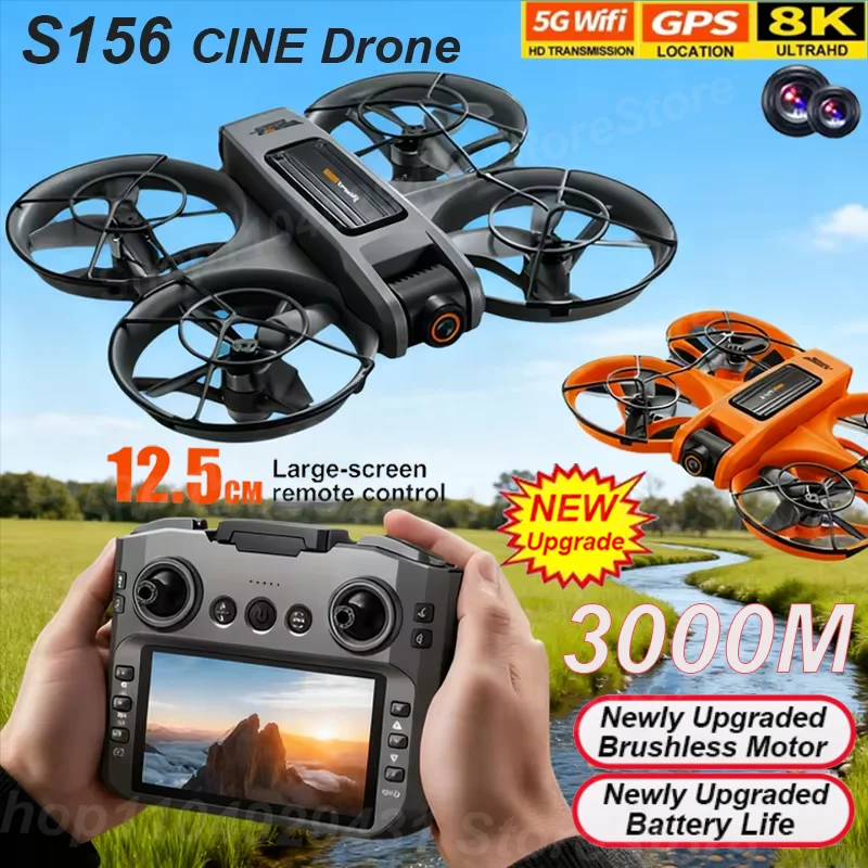 Recién actualizado Original S156 PRO Drone 8K WIFI GPS profesional HD ...