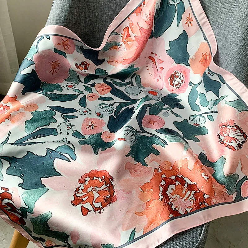 Small Square Silk Head Scarves | Small Square Silk Neck Scarves - Small ...