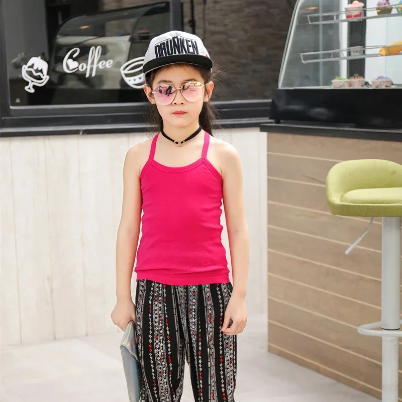 Children Tanks Summer Tops Wear Kid Boy Girl 100% Cotton Sports Vest ...