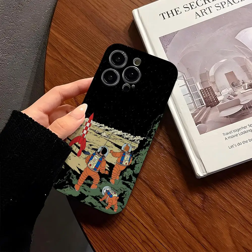 Les Aventures De T-Tintin Phone Case For IPhone 16Promax 16 15 14 13 12 ...