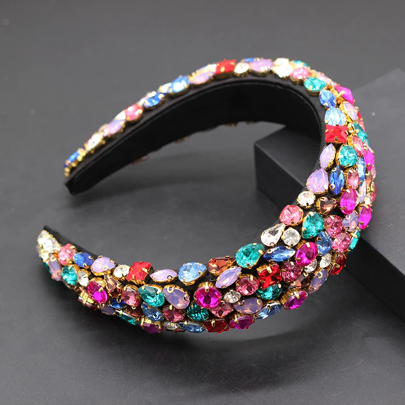 Boho-Gorgeous-Full-Diamante-Padded-Baroque-Headbands-Luxury-Crystal ...