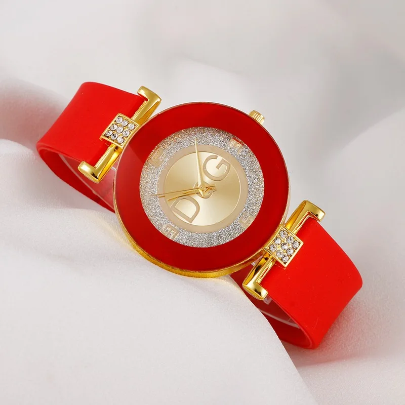 Luxury-TOP-DQG-Brand-Ladies-Watch-Red-Silicone-Diamond-Men-Digital ...