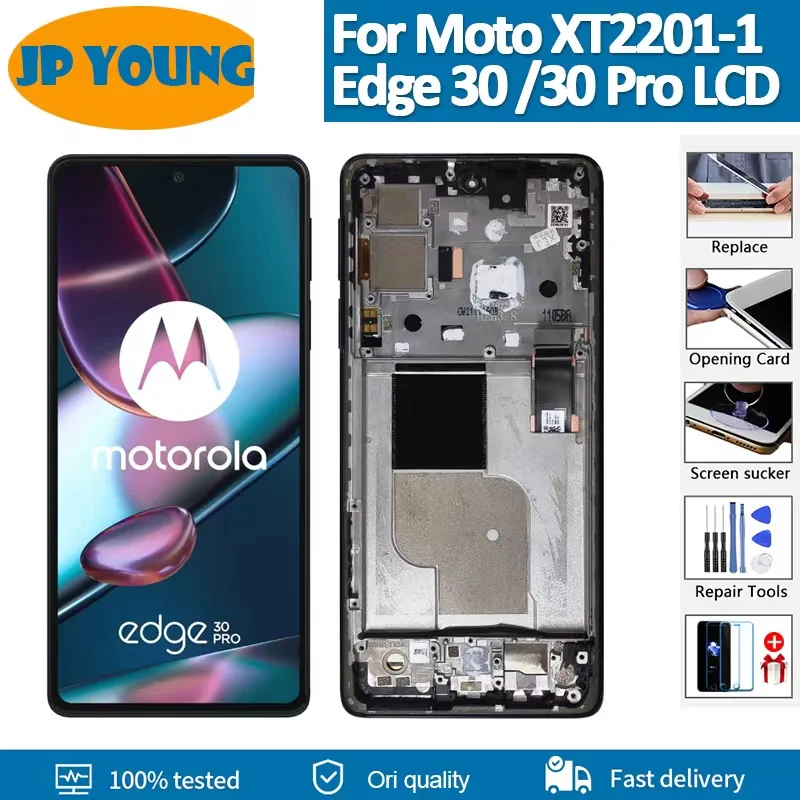 100% Original 144hz'' LCD For Motorola Edge 30 Display Touch Screen For ...