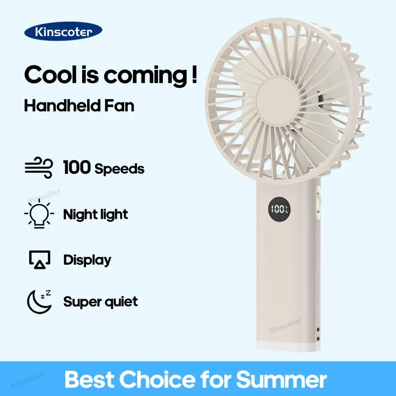 KINSCOTER-Portable-Fans-100-Speeds-Handheld-USB-Rechargeable-Fan-Mini ...