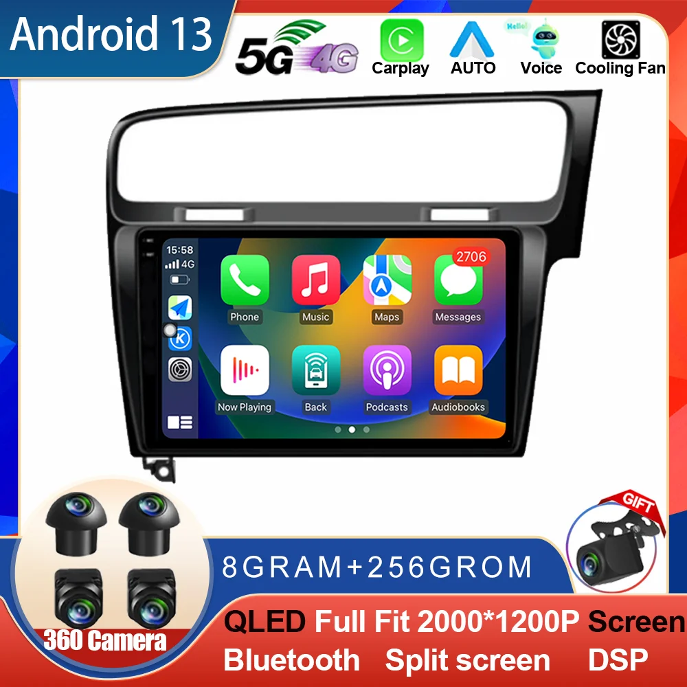 Android-13-Car-Radio-For-Volkswagen-VW-Golf-7-MK7-GTI-2012-2021-Right ...