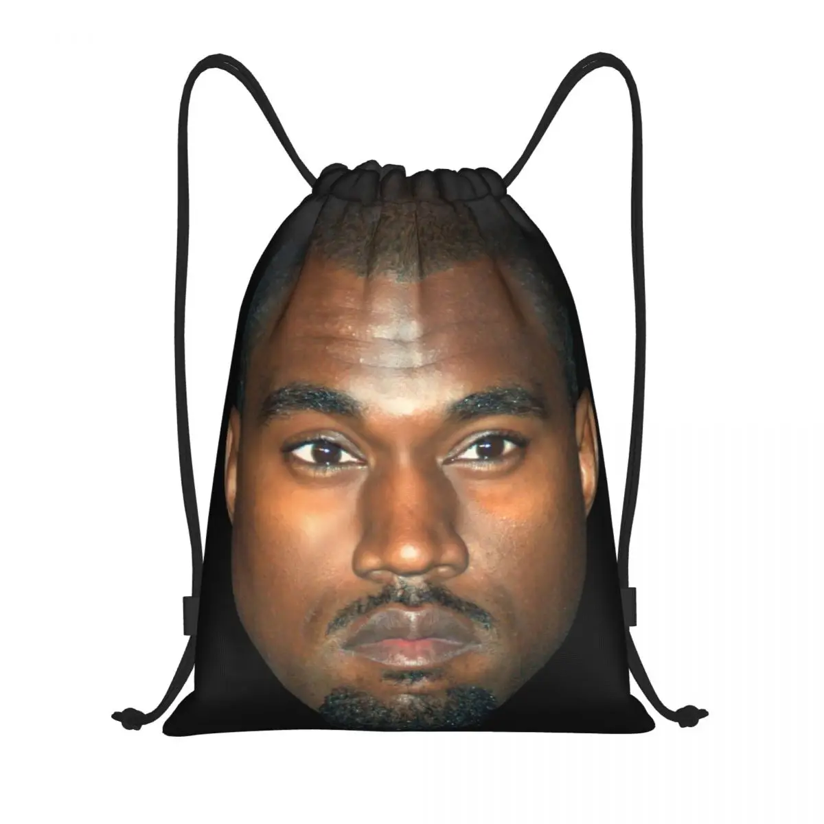 Custom Kanye West Drawstring Backpack Women Men Sport Gym Sackpack ...