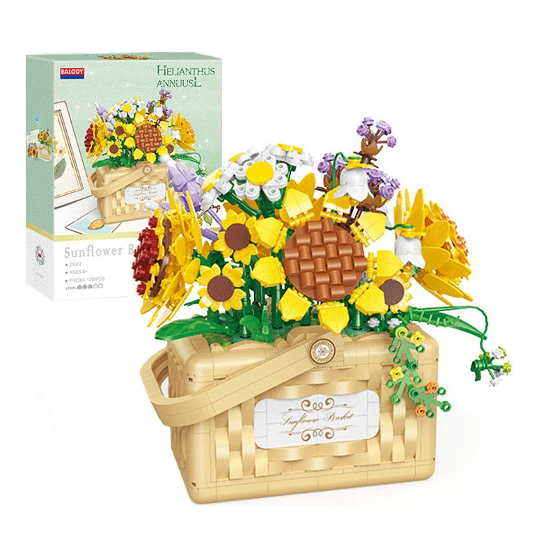 Building Blocks Flowers | Flower Bouquet Bricks | Mini Blocks Flowers ...