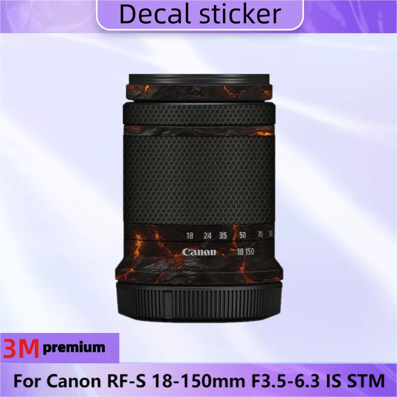 For Canon RF-S 18-150mm F3.5-6.3 IS STM Lens Sticker Protective Skin ...