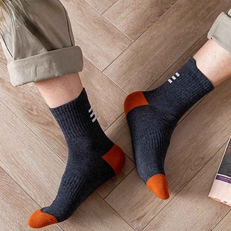 Xiaomi-5-Pairs-100-Cotton-Men-Socks-High-Socks-Trendy-Street-Sports ...