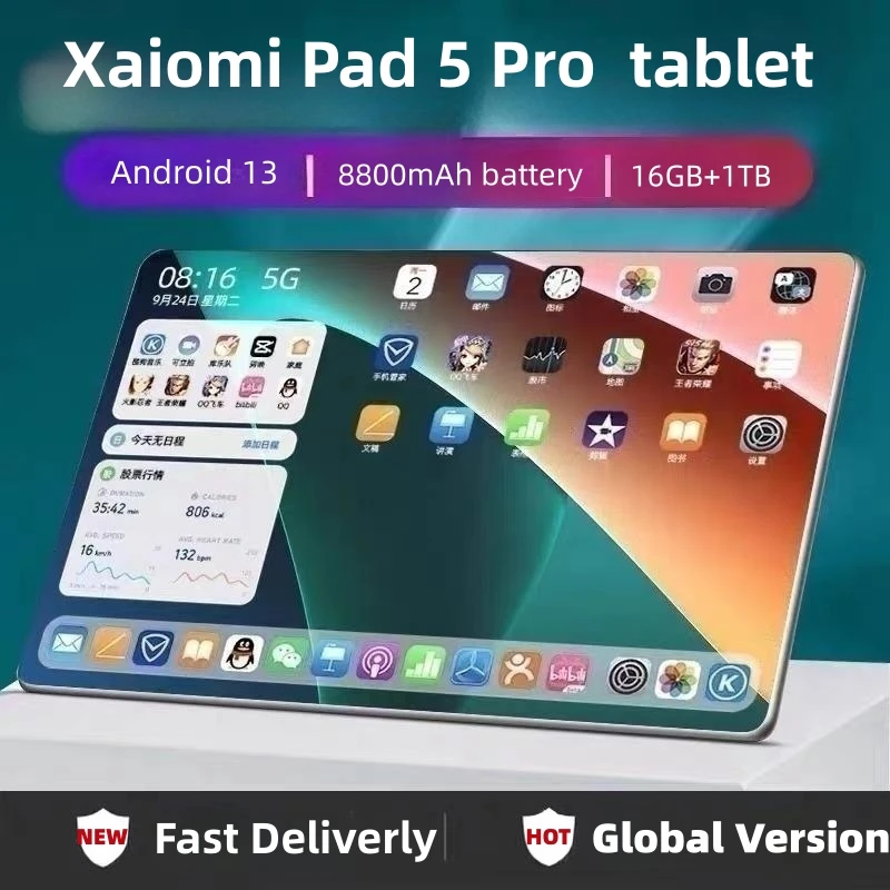 Pad-5-Pro-Tablet-Android-telefone-PC-Dual-WiFi-11-Polegada-12GB-de-RAM ...