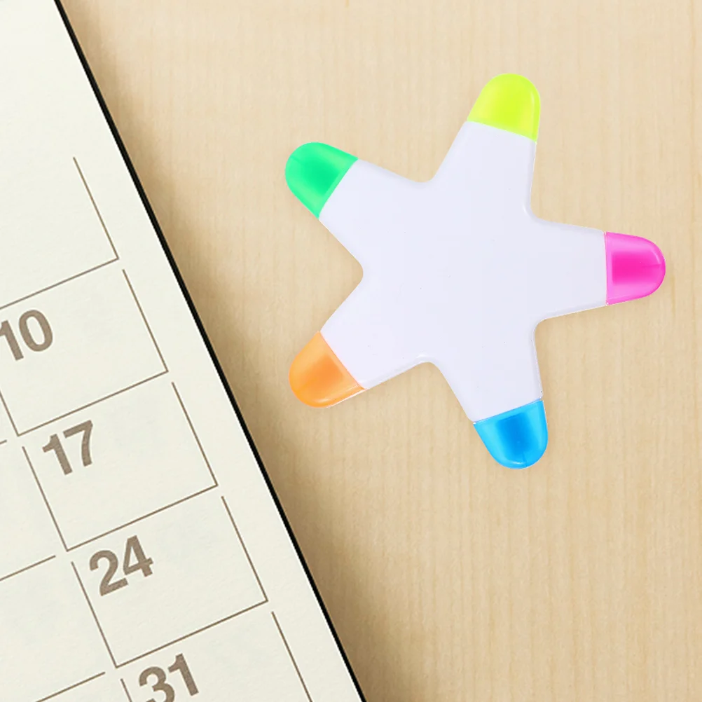 Five-pointed-Star-Highlighter-Highlighters-Study-Pen-Book-Markers-Bulk ...