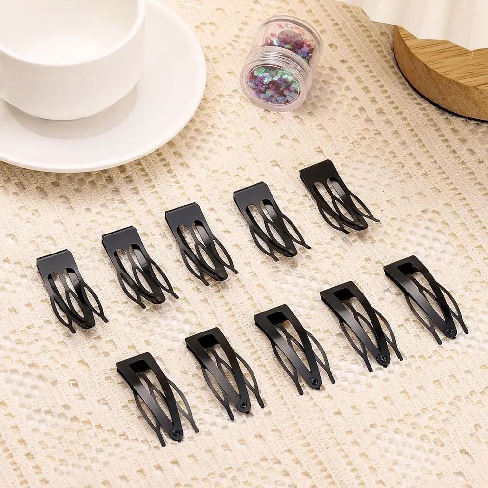 10pcs Metal Snap Hair Clips Salon Hairdressing Tools Hair Organizer ...