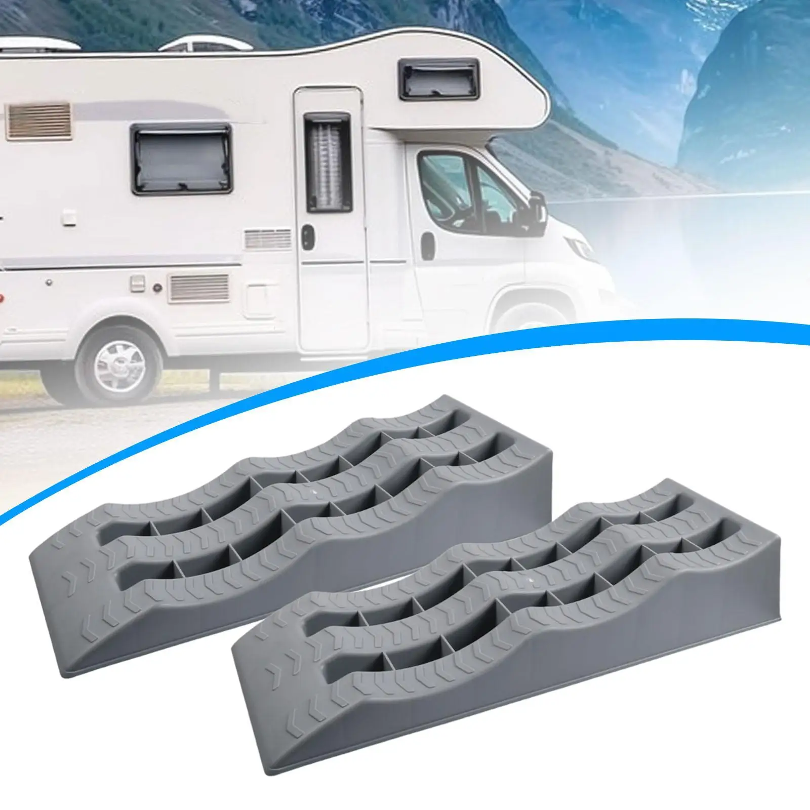 Car Wheel Chocks PP Material Heavy Duty Leveling Ramp for Trailer ...