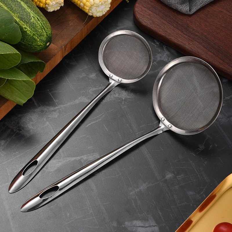 Kitchen-Filter-Spoon-Hot-Pot-Filter-Stainless-Steel-Fine-Mesh-Oil-Pot ...