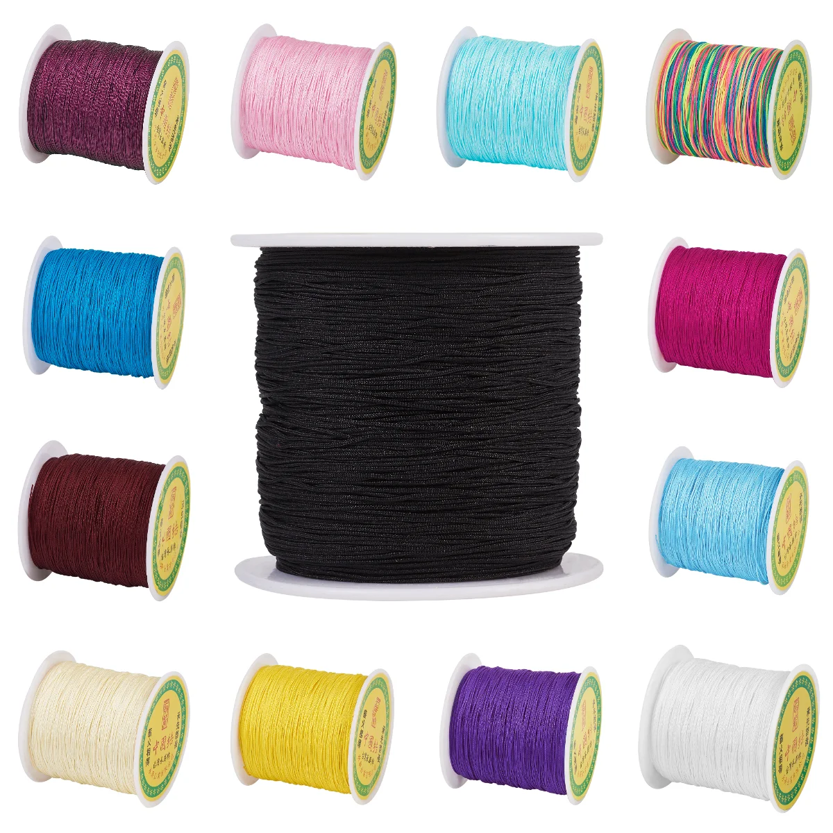 0.5mm Nylon Cord Thread for DIY Macrame Bracelet Braided Rope Cord ...