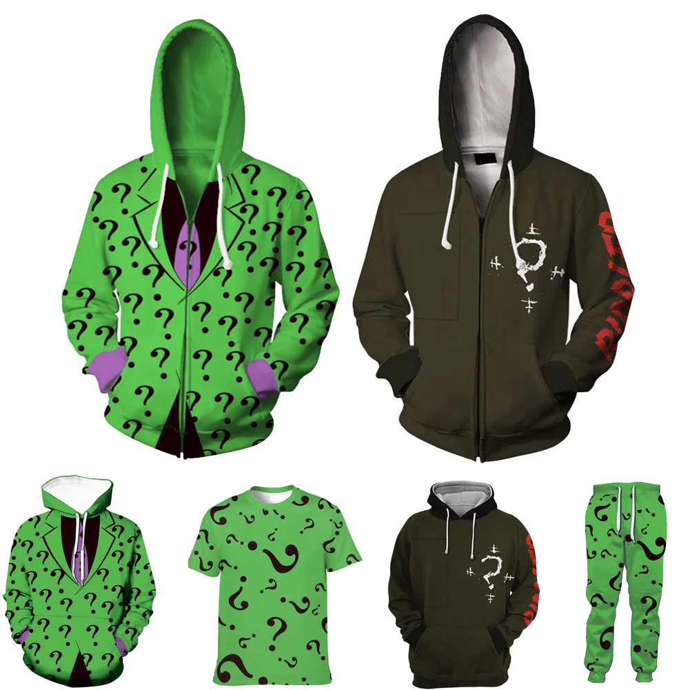 Cosplay-Riddler-Hoodie-Men-Women-3D-Print-Sweatshirt-Pullover-Zip-Up ...