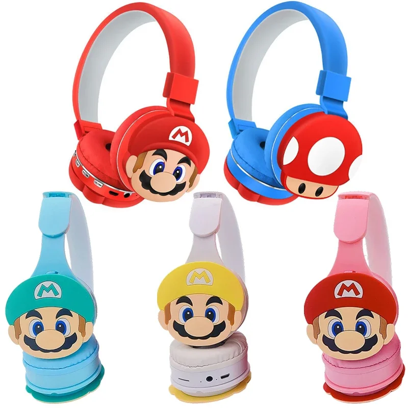 Super-Mario-Bros-Wireless-Bluetooth-Headphones-Anime-5-0-Gaming-Headset ...