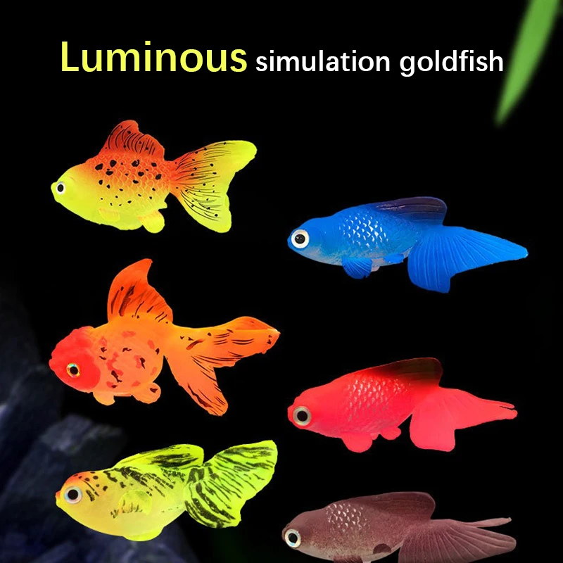 New Luminous Simulation Large Goldfish Marine Jellyfish Vases Aquarium ...