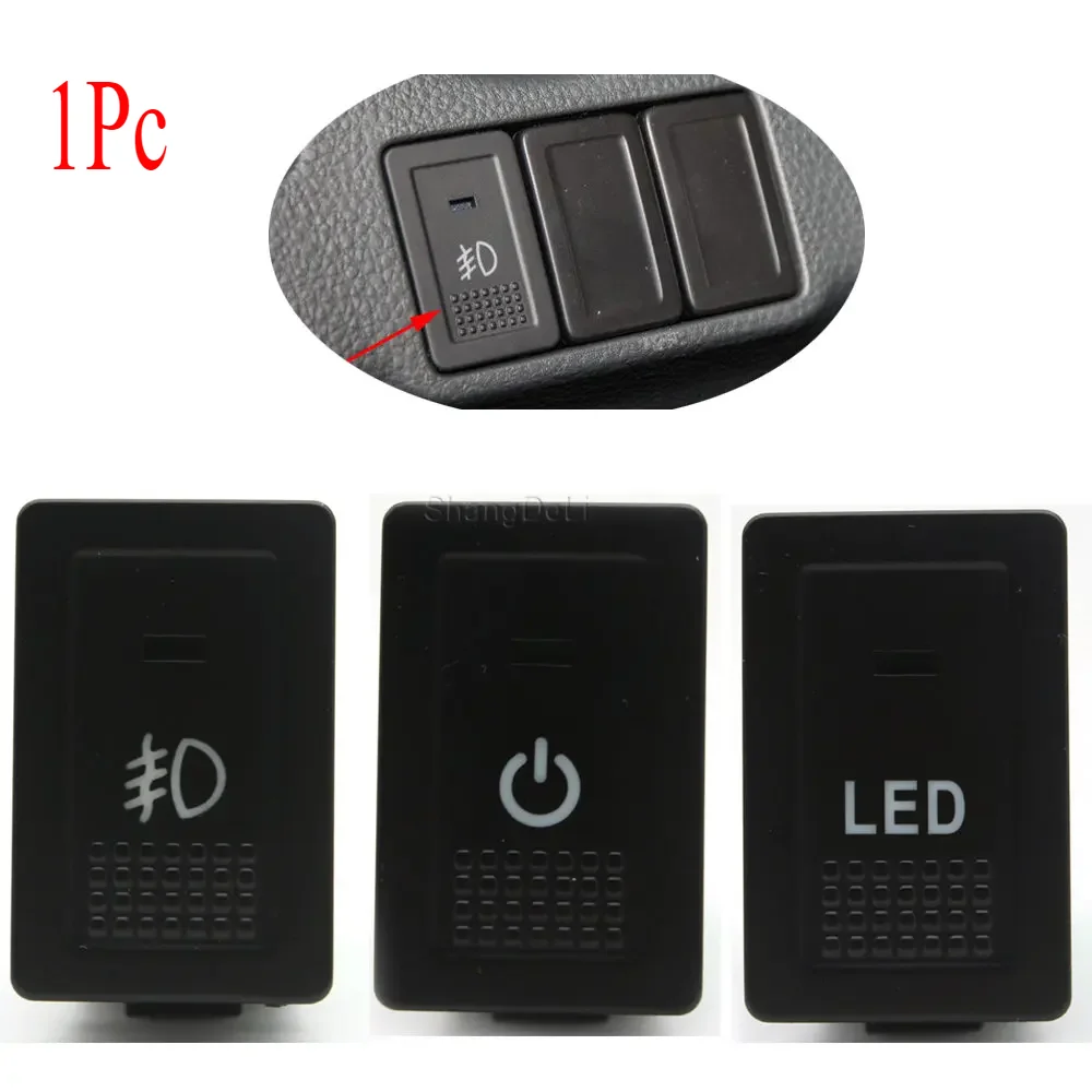 Car-Accessories-Led-DRL-Light-Power-Radar-Front-Fog-Light-Switch-Button ...