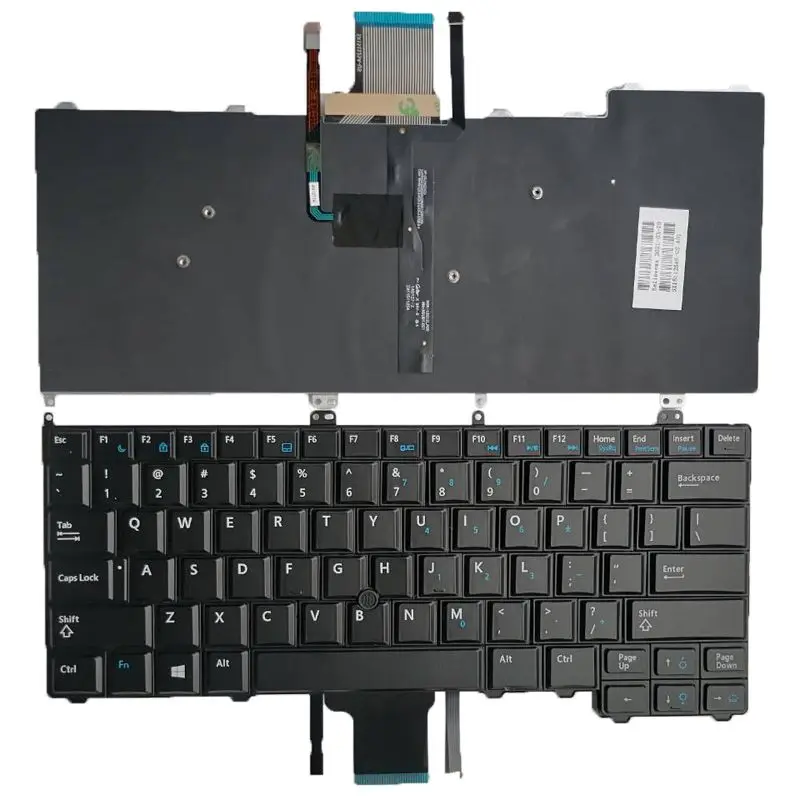 New For Dell LATITUDE E7440 E7240 E7420 P22S P40G Keyboard Backlit US ...