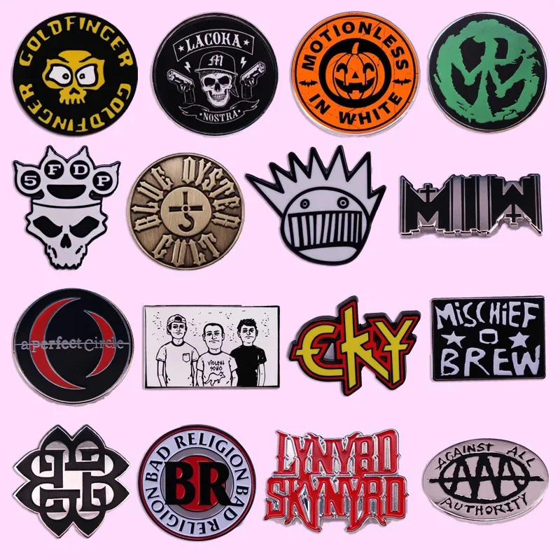 American-Classic-Rock-Band-Brooch-Punk-Music-Badge-Heavy-Metal-Band ...