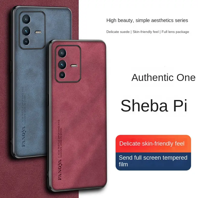 Vivo-V23-VivoV23-5G-V2130-Case-PU-Leather-Skin-Shockproof-Hard-Matte ...