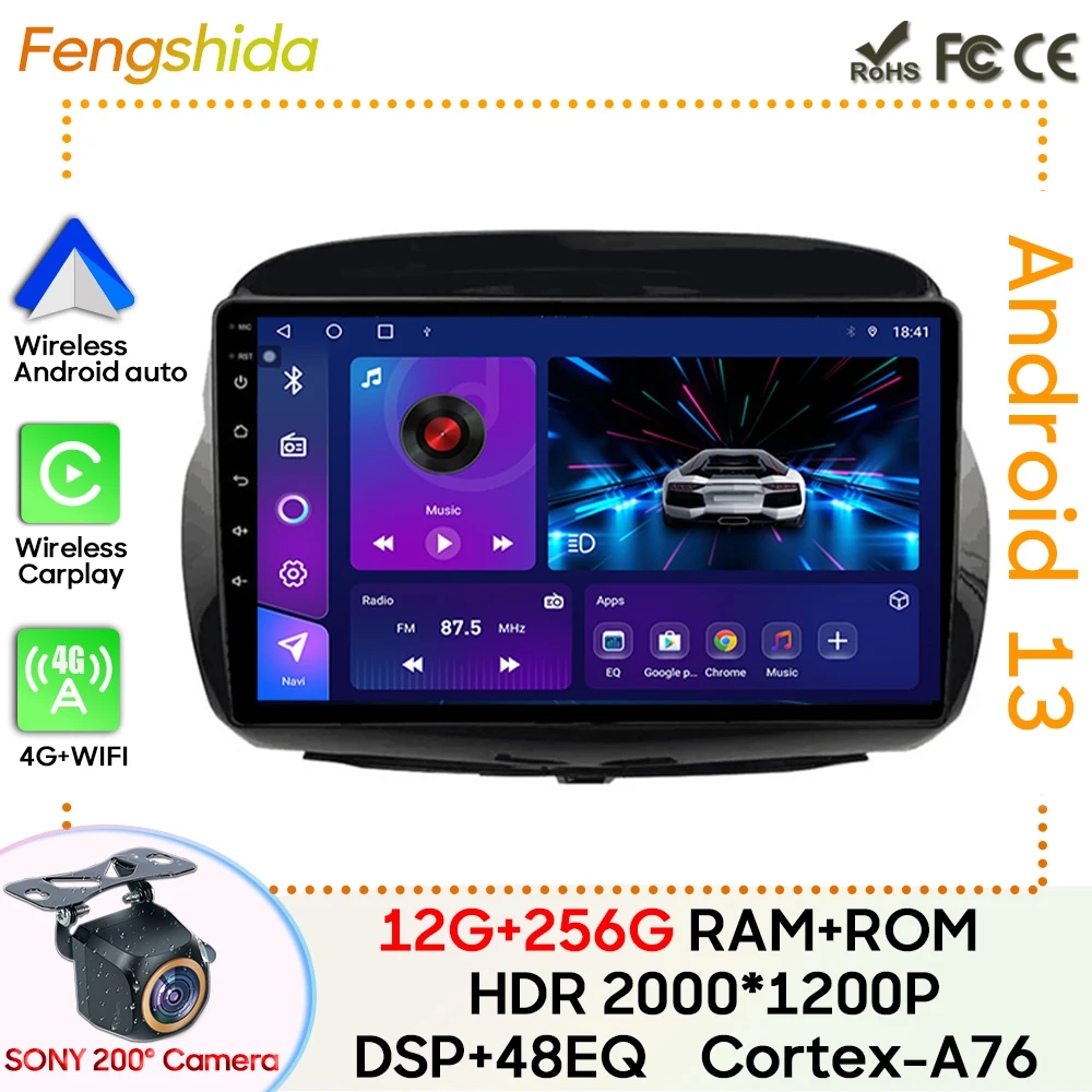 For-Honda-FRV-FR-V-EDIX-2004-2009-Car-Radio-Carplay-Navigation-GPS ...