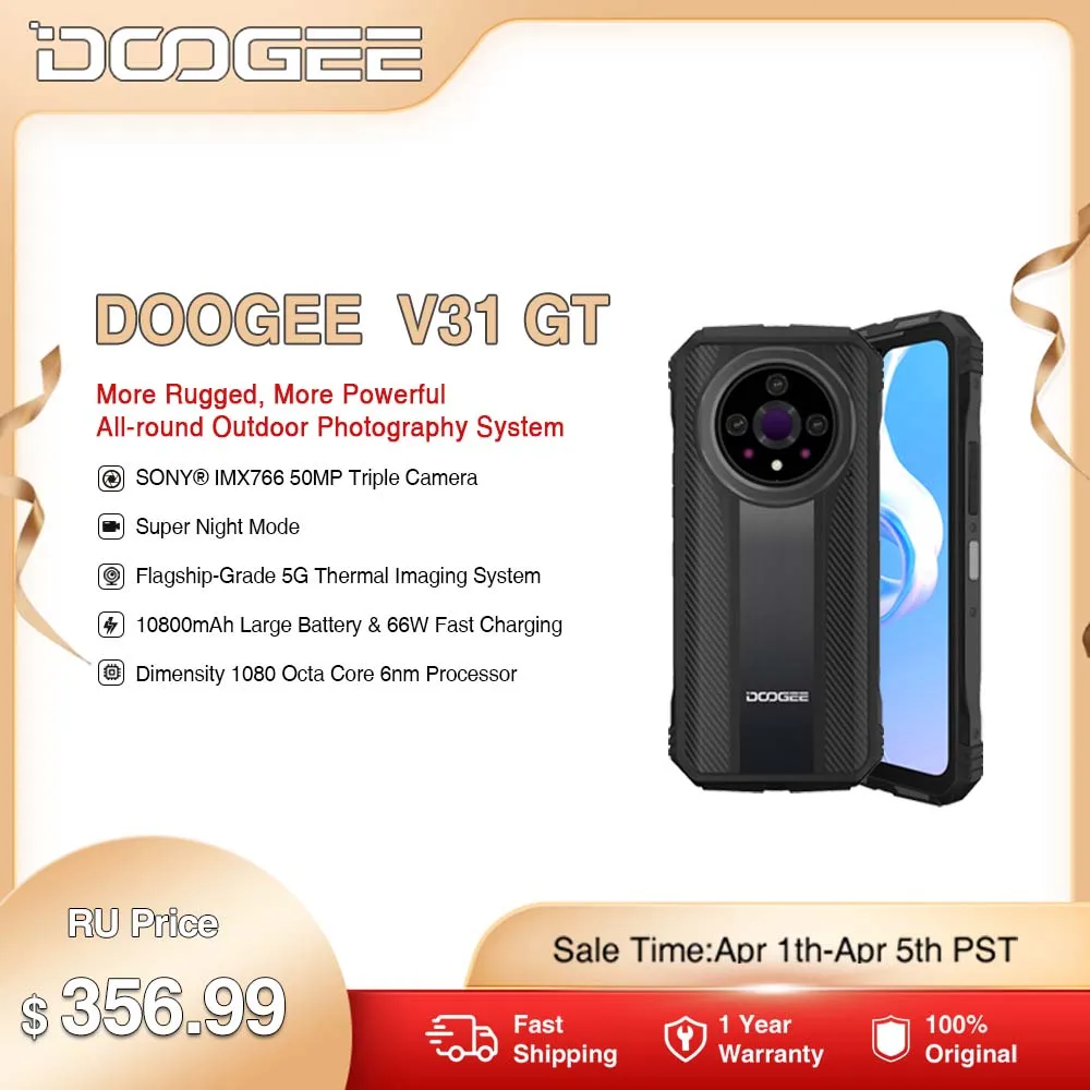 World-Premiere-DOOGEE-V31GT-Rugged-Phone-6-58-FHD-Dimensity-1080-Octa ...