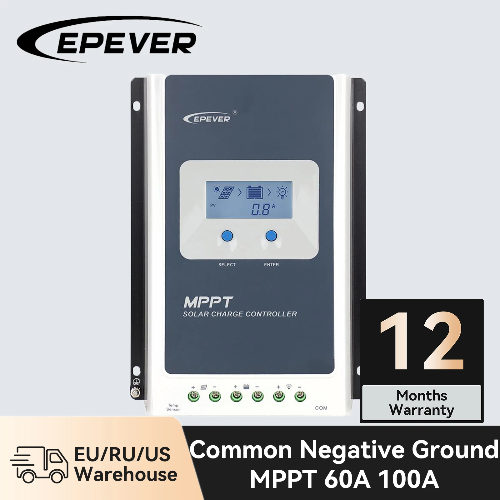 EPEVER-MPPT-Solar-Charge-Controller-Tracer-Series-100A-60A-Solar ...