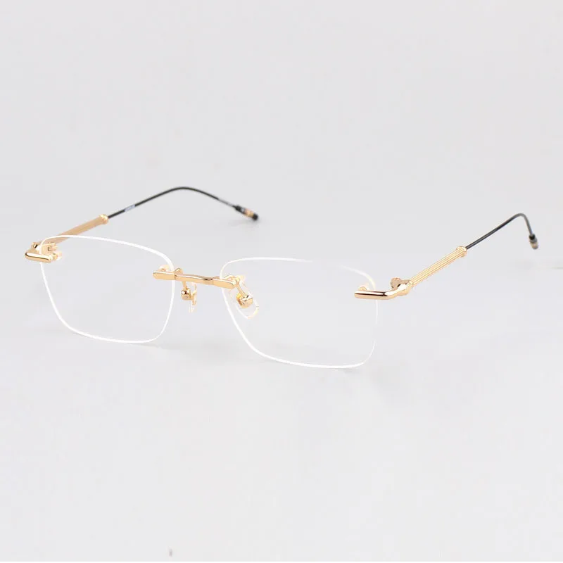 MB Brand Vintage New Arrives Rimless Prescription Glasses Frame Men ...