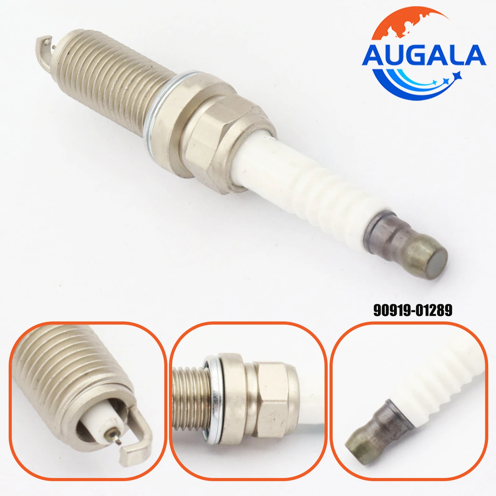 AUGALA Double Iridium Spark Plugs 90919-01289 FC16HR-Q8 For Toyota 18 ...