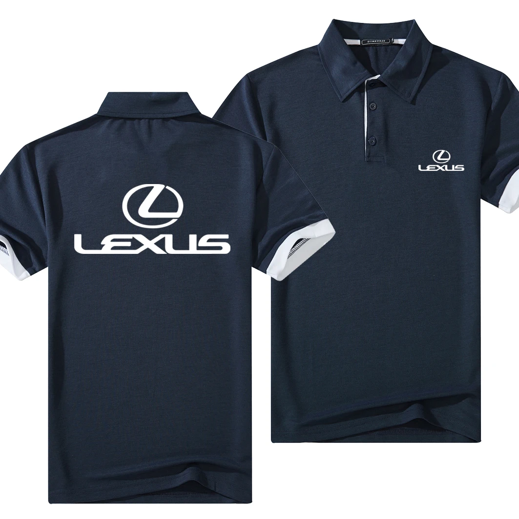 Camiseta con logotipo de Lexus para hombre, Polo informal con solapa ...