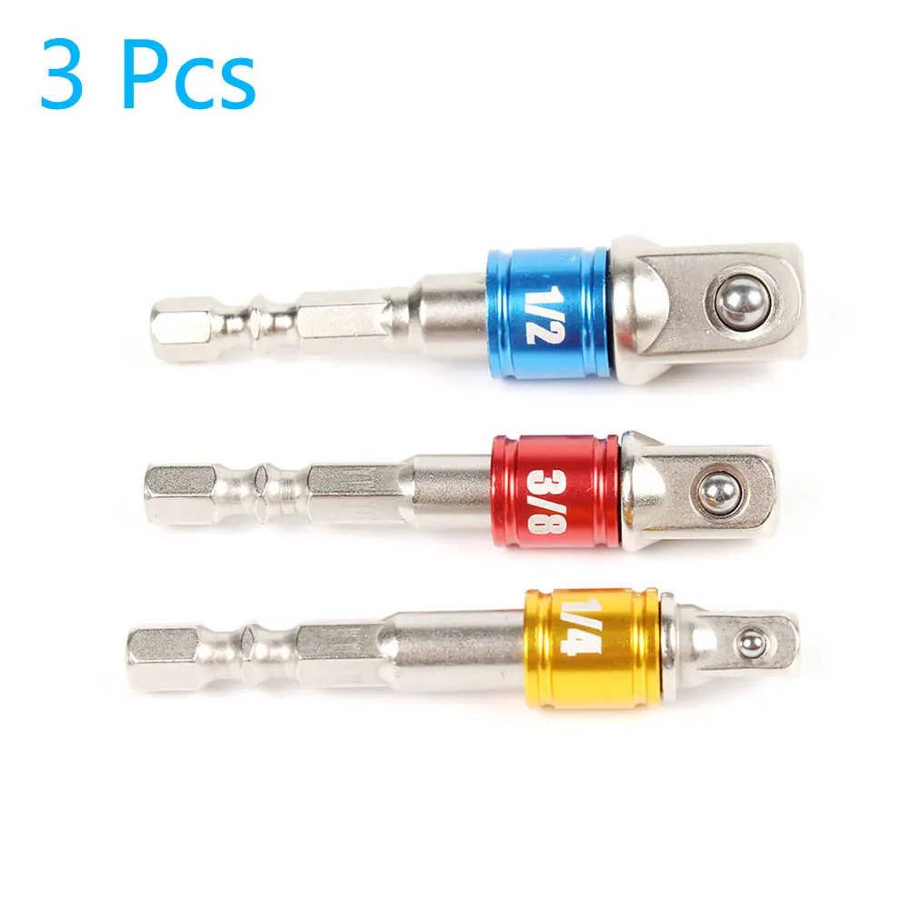 Impact Drill Bit Socket Adapter Set Extension Bar | Vanadium Steel ...