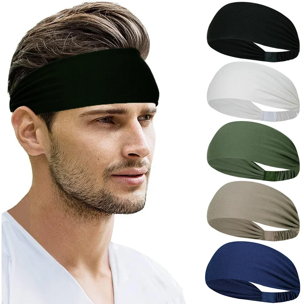 Sports Headbands for Men Women 1PC Non-Slip Moisture Wicking Workout ...