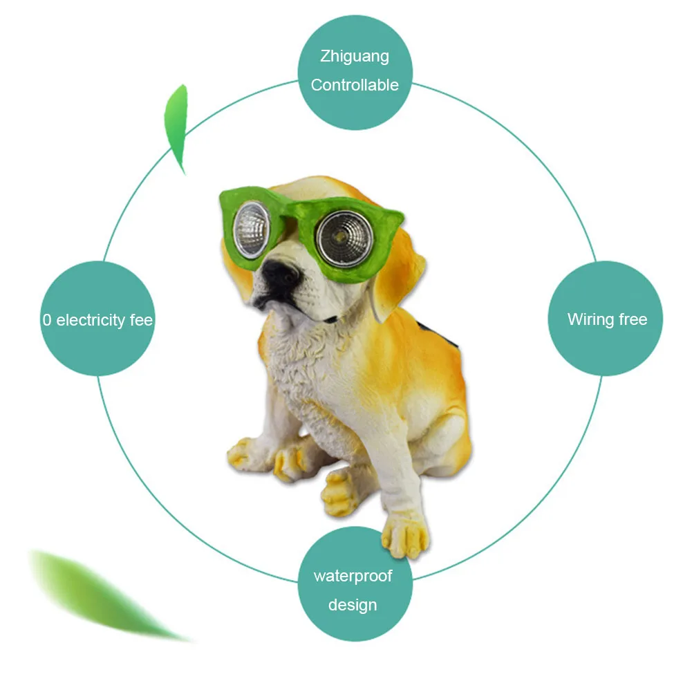 Resin-Solar-Dog-Sculpture-Waterproof-Lighted-Solar-Dog-Statue ...