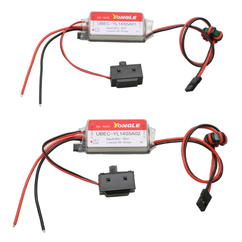 1PCS 5A/10A UBEC Lowest RF Noise Full Shielding Antijamming Switching ...