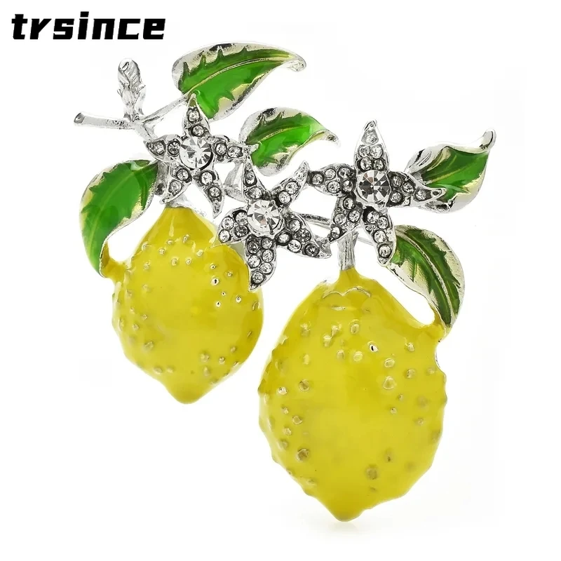 Vintage-Yellow-Lemon-Brooches-for-Women-Unisex-Enamel-Sour-Fruits-Pins ...