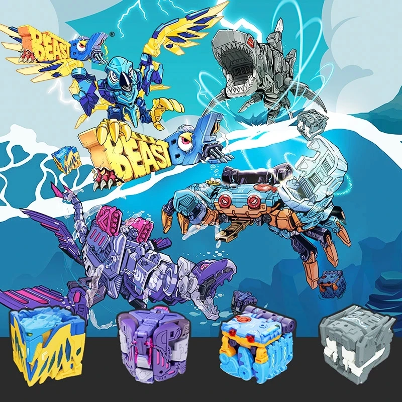 NEW-BEASTBOX-MEGABOX-Dinosaurs-Parrot-Plesiosaur-Crab-Shark-Animal ...
