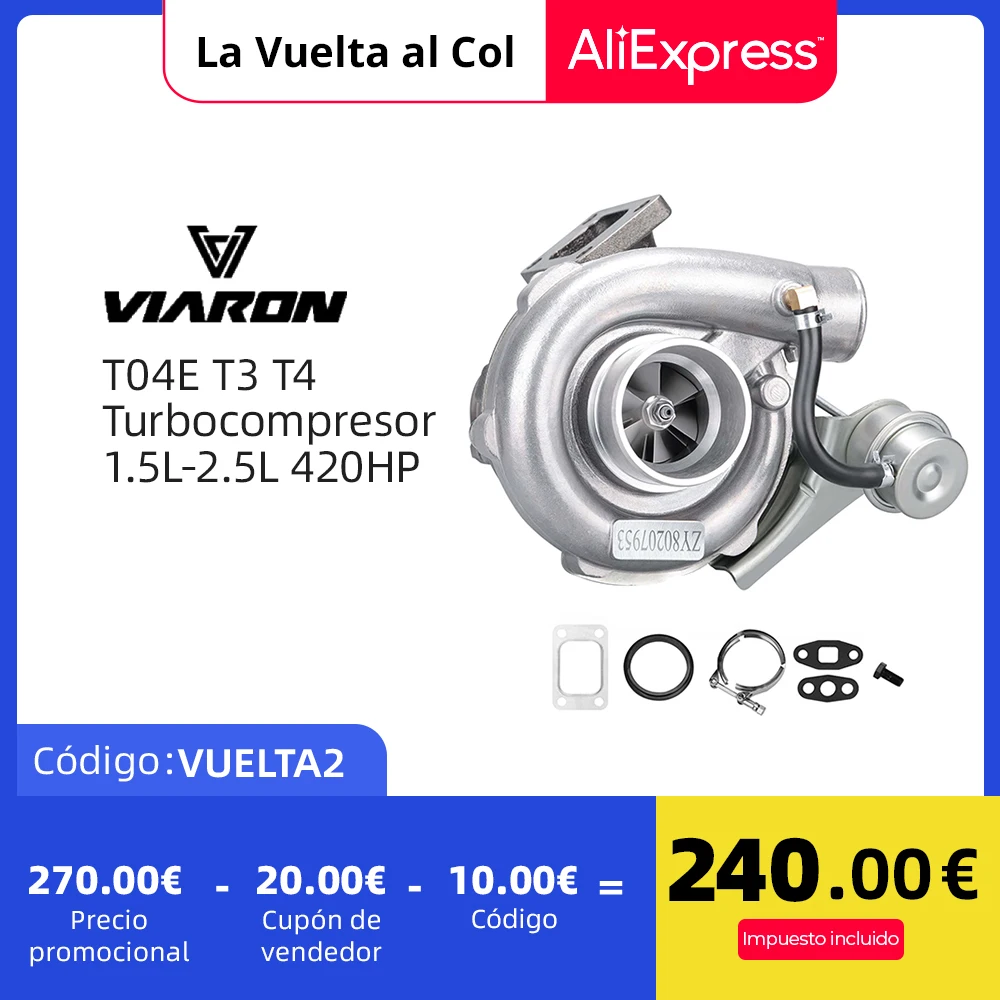 T3 T4 T04e V-band Turbocharger Turbo .63 A/r Universal 400+hp Oil Cooled