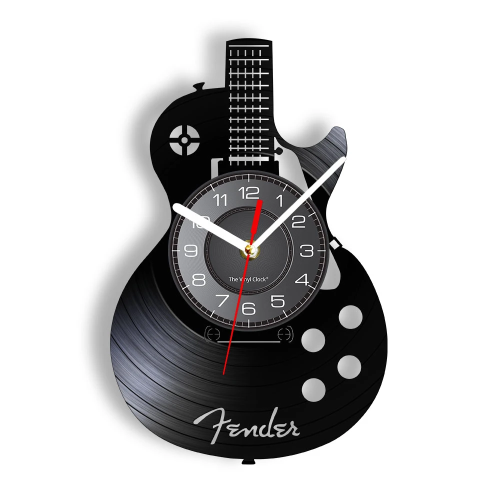Acoustic Guitar Wall Art Wall Clock Musical Instrument Home Interior ...