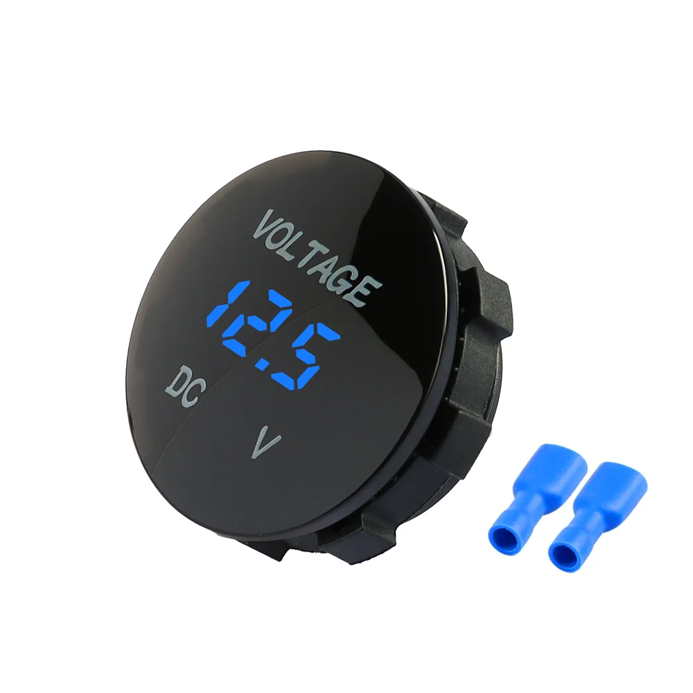 DC-12V-24V-Digital-Panel-Voltmeter-Led-Display-Electric-Voltage-Meter ...