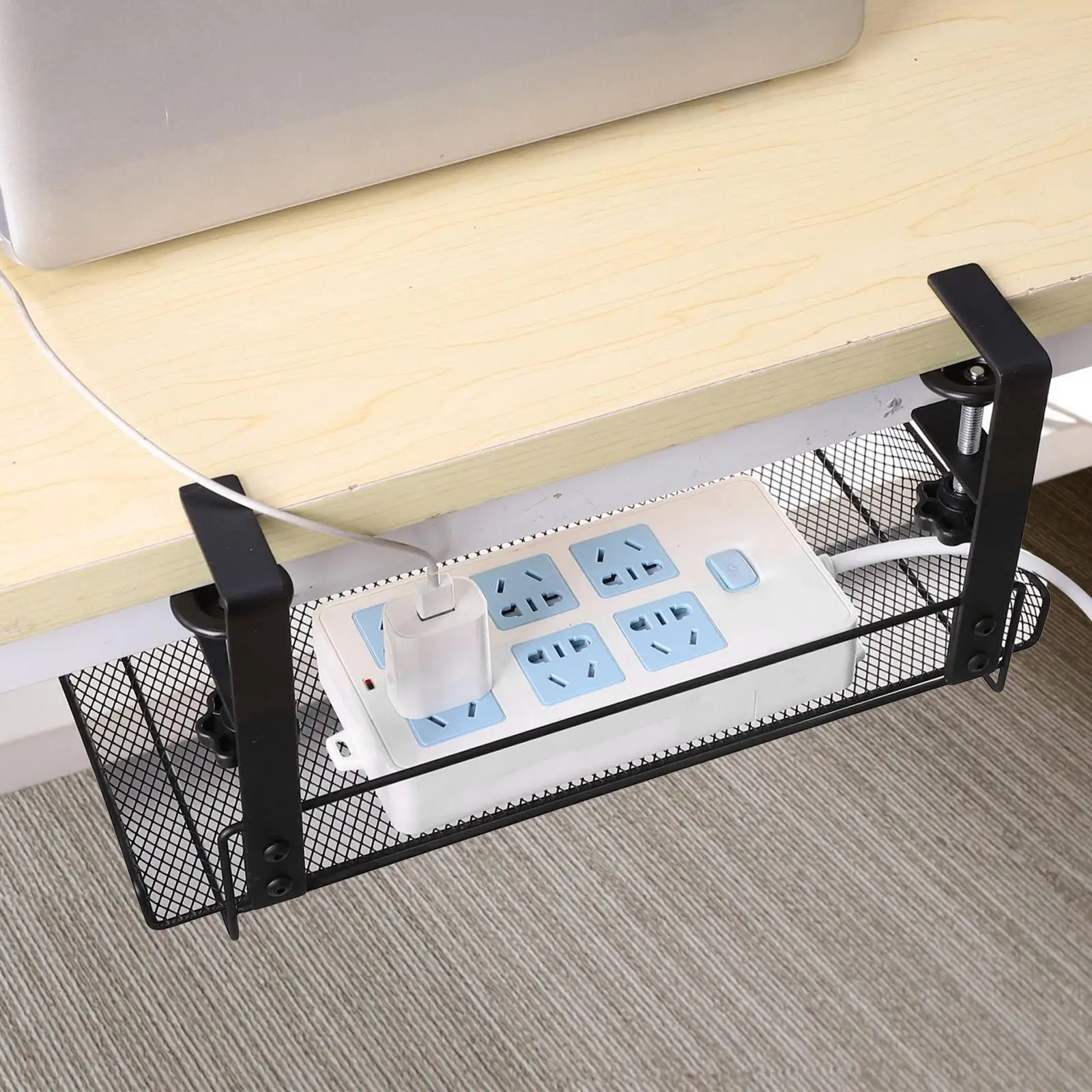 under-Desk-Cable-Organizer-Desk-Wire-Management-No-Damage-to-Desk ...