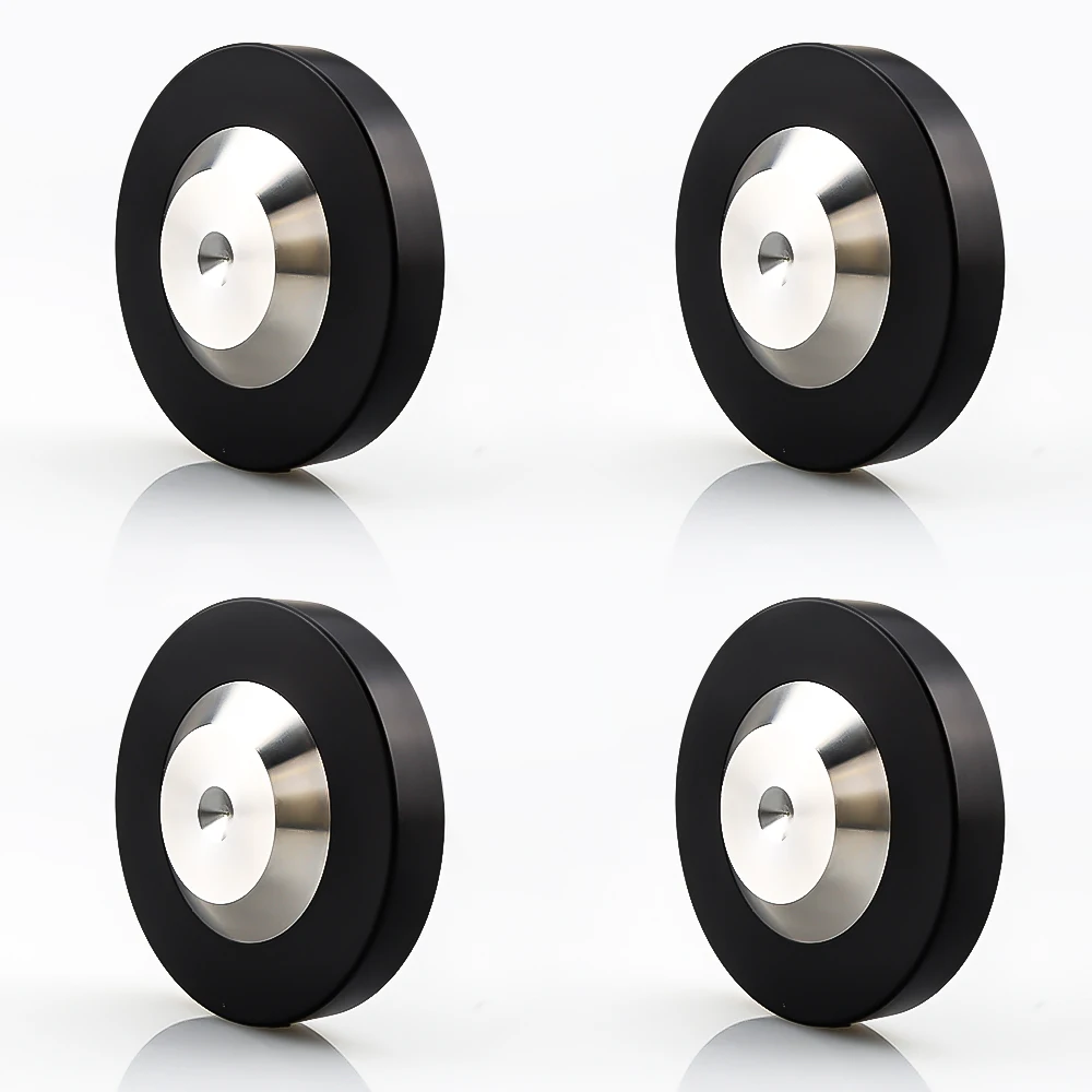 4PCS 39x13mm Stainless Graphite Speaker AMP Isolation Spike Feet Mat ...