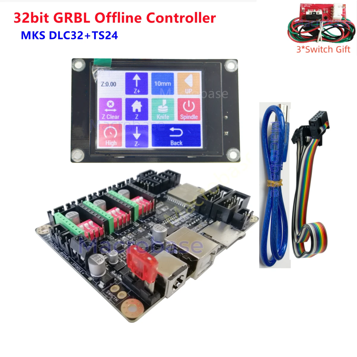 MKS DLC32 CNC shield offline controller 32bit GRBL card 3018 PRO 3020 ...